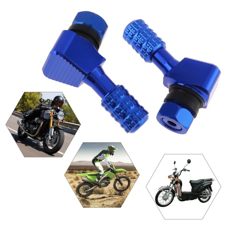 RONXMOR 1 Pair 120 Degree CNC Aluminum Alloy Tire Valve Stems Fit for ...