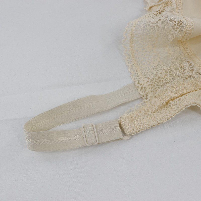 PARIFAIRY Plain Floral Lace Bra for Woman Plus Size Bra with Wire Ultra Thin Underwear 36E 38E ...