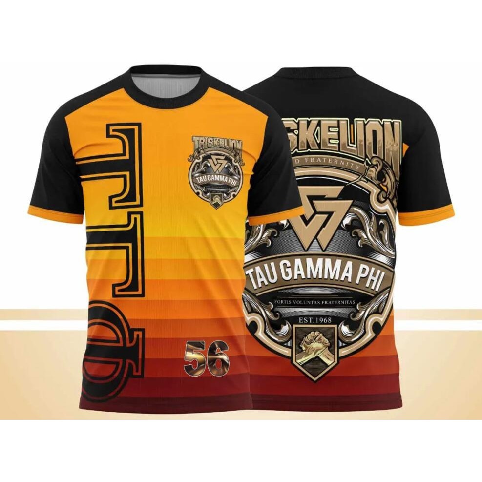 Tau Gamma Phi Triskelion Frat Shirt 56th Anniversary Full Sublimation ...