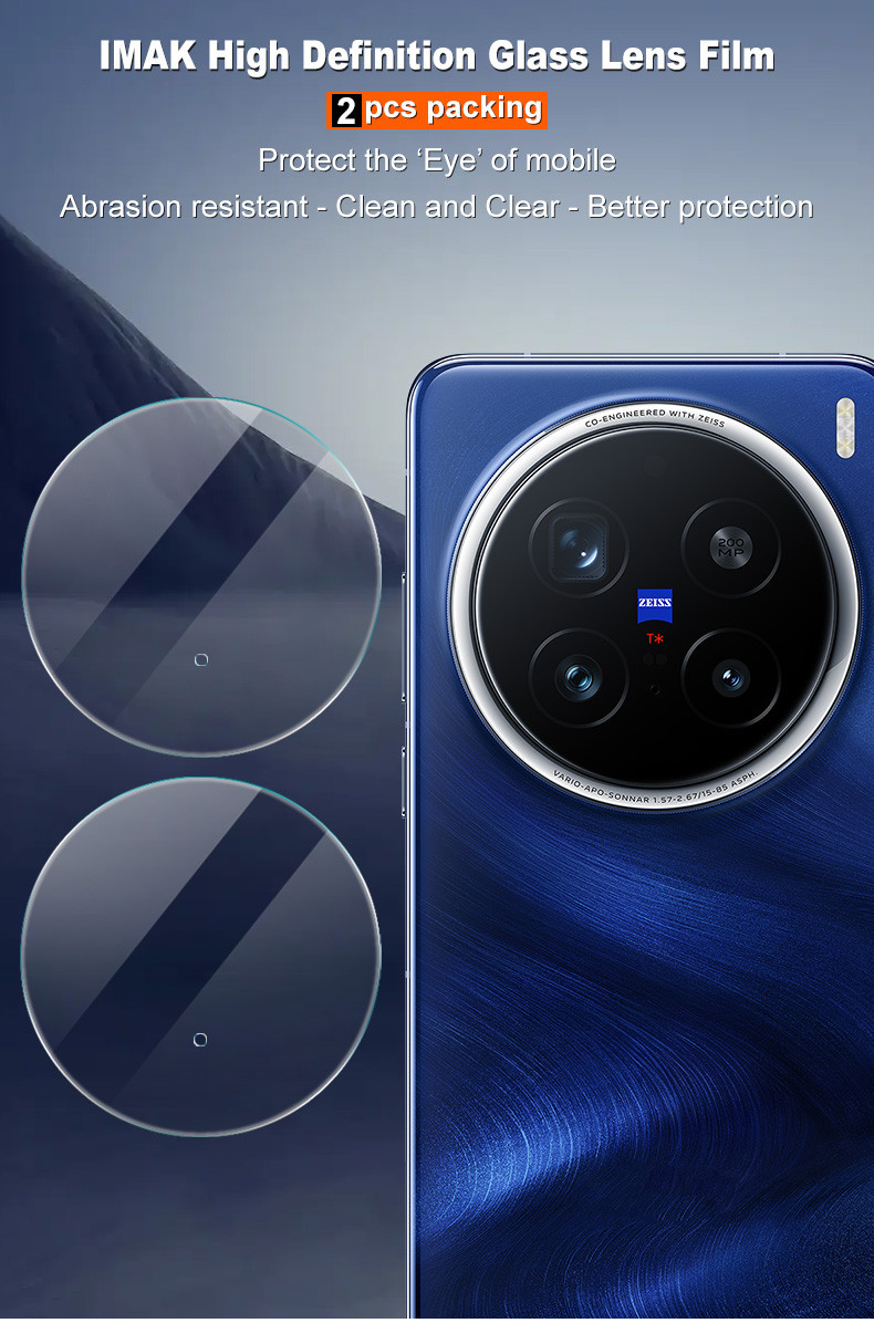 IMAK Vivo X200 Pro mini X200 5G (2-piece set) 9H HD Integrated Full Coverage Scratch resistant ...