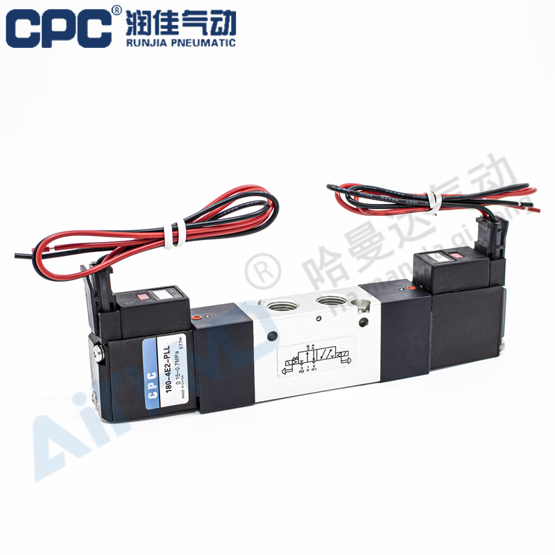 CPC Pneumatic Small Gold Well Electromagnetic Valve 110/180-4E1/4E2-PSL ...