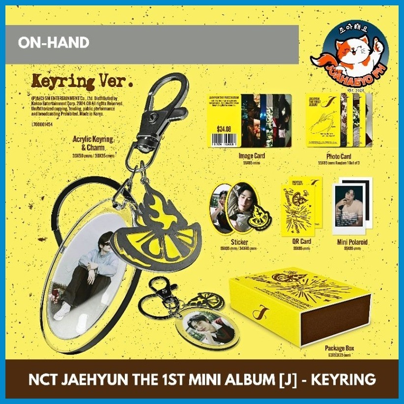 ♥ [ON-HAND] NCT JAEHYUN 1ST MINI ALBUM - J (SEALED - PHOTOBOOK, KEYRING ...