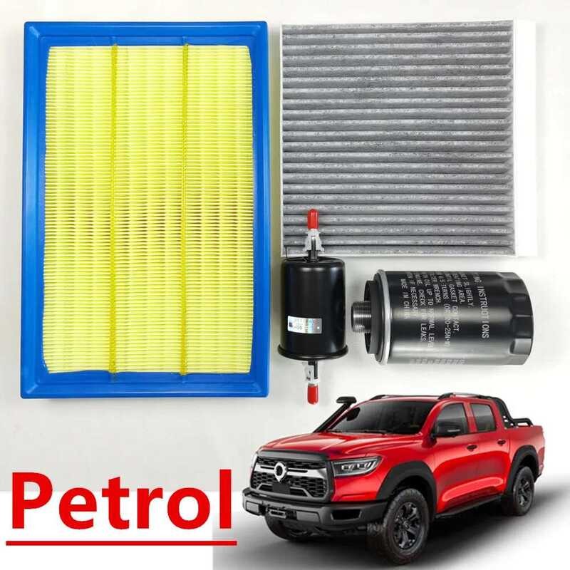 0 4 Pcs Filter Set For Greatwall Pao GWM Poer Ute Cannon Gasoe And ...