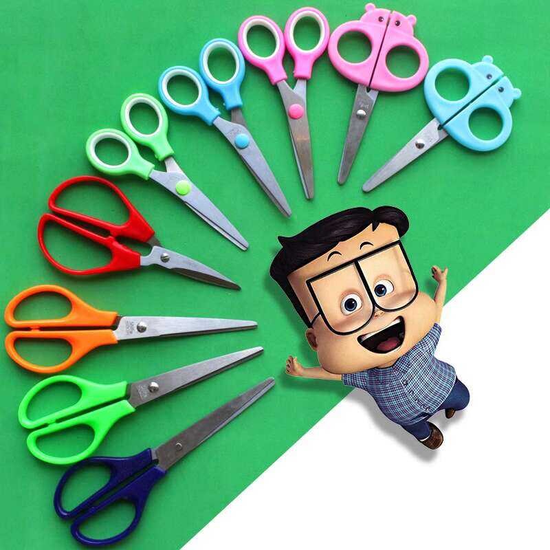 Round head Kindergarten handmade Paper Cuttings material safety tool ...