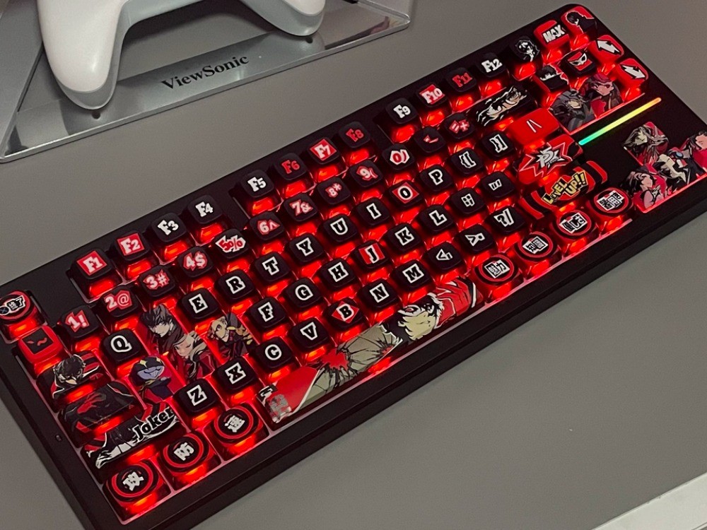 PERSONA Pudding Keycap OEM Profile 120 Keys PBT PC Four-sided Light ...