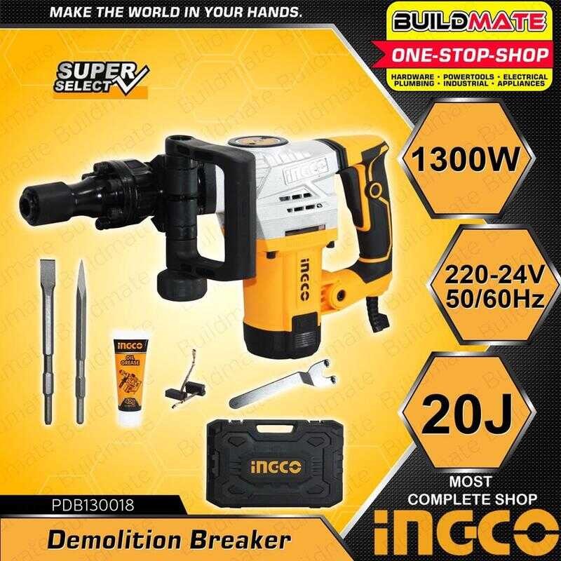 INGCO Demolition| Hammer 1300W Chipping Gun Pdb130018| Pdb13008 ...