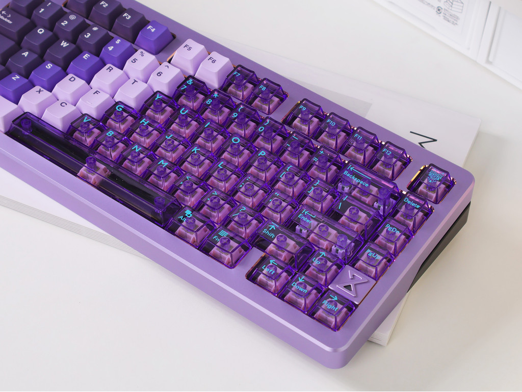 Lilac Keycaps Gradient Purple PBT+PC Light through Cherry profile ...