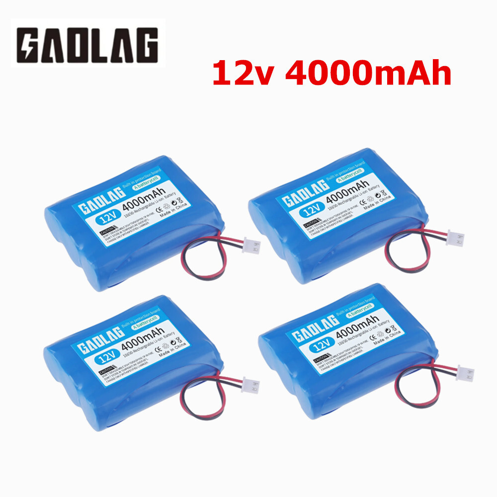 Upgrade 4000Mah 12V 3000Mah 2600Mah Lithium-Ion Battery Pack For ...