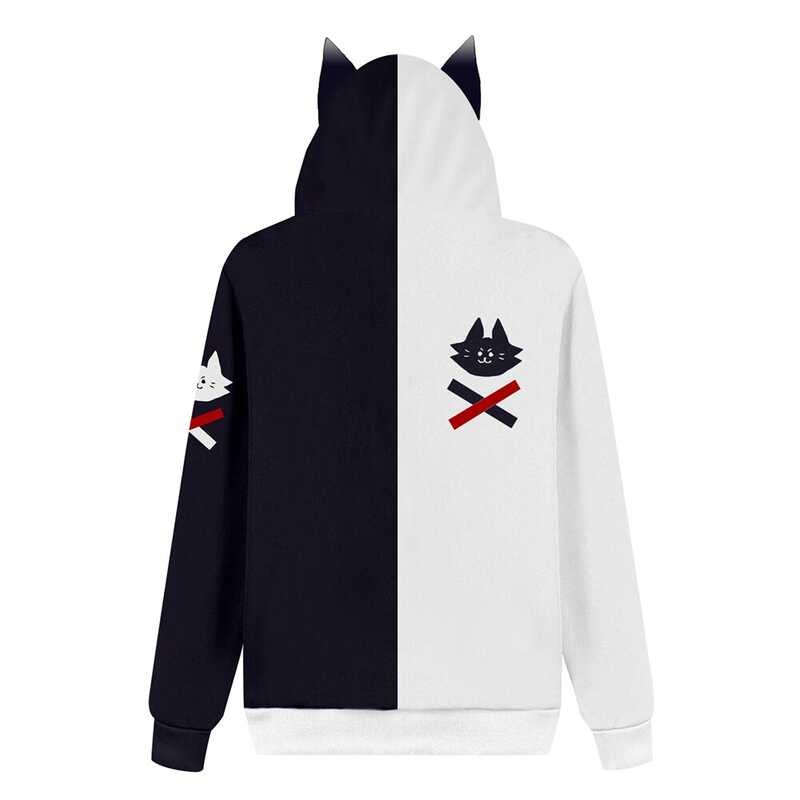 Hololive Ookami Mio 3D Print Hood Hoodie Sweat Anime Jacket Coat ie ...
