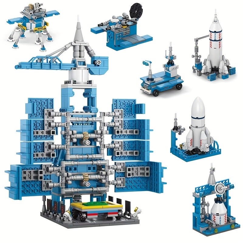 2 Style Space Rocket Aviation Spaceport Model Shuttle Launch Center ...