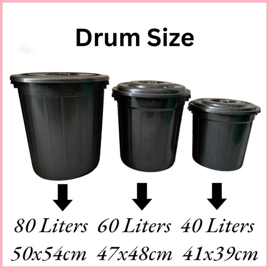 Emart 60 & 80L Mocha Aesthetic Water Storage Drum Durable High Quality | Shopee Philippines