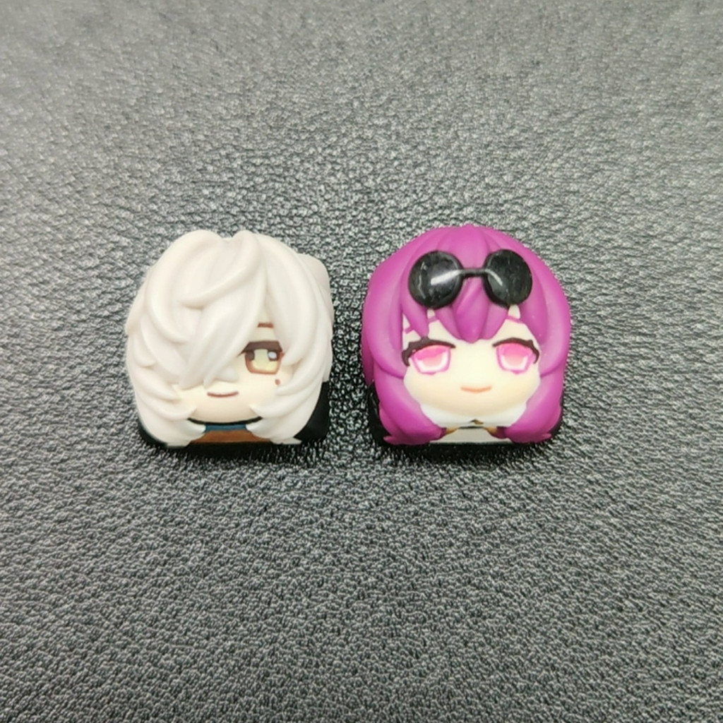 Honkai Impact 3 Elysia Keycap Cute Cartoon 3D Creative Cute MX Switch ...