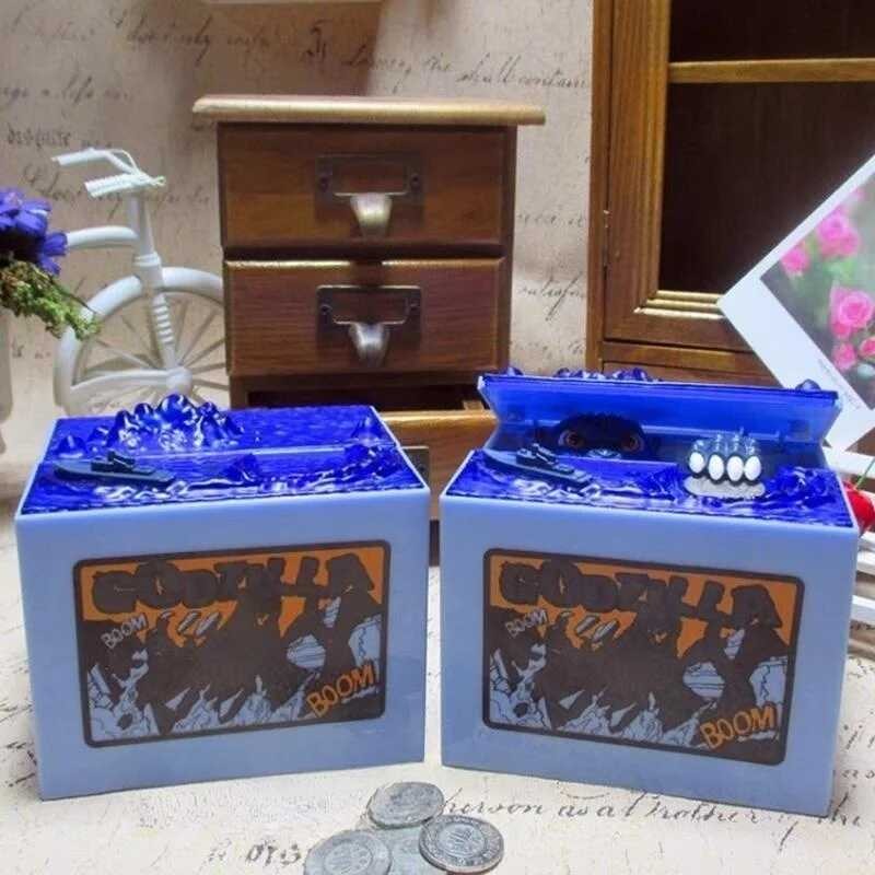 LY Bandai Godzilla Big Children Coin Piggy For Adults Bank Money Box ...