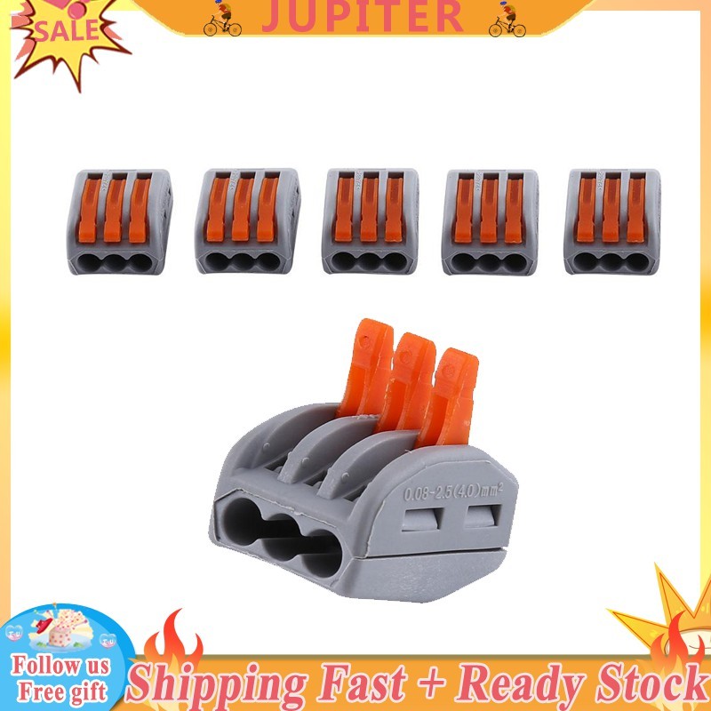 in stock JUPITER READY2/3/5 Way Reusable Spring Lever Terminal Block ...