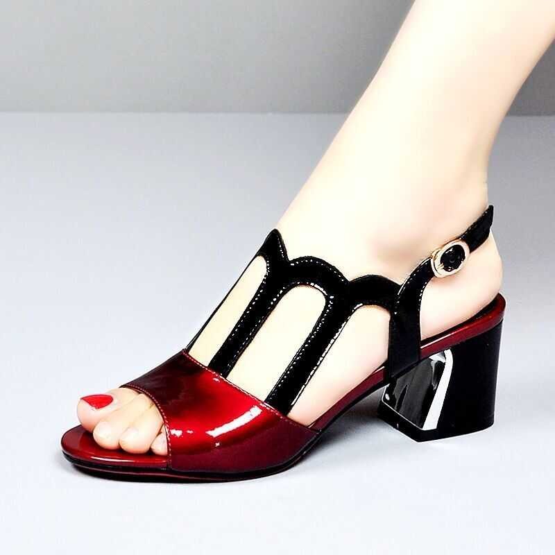 S Huilm, A May Taas 5 Cm Mataas Kalidad Malambot Sandali Ng Katad ...