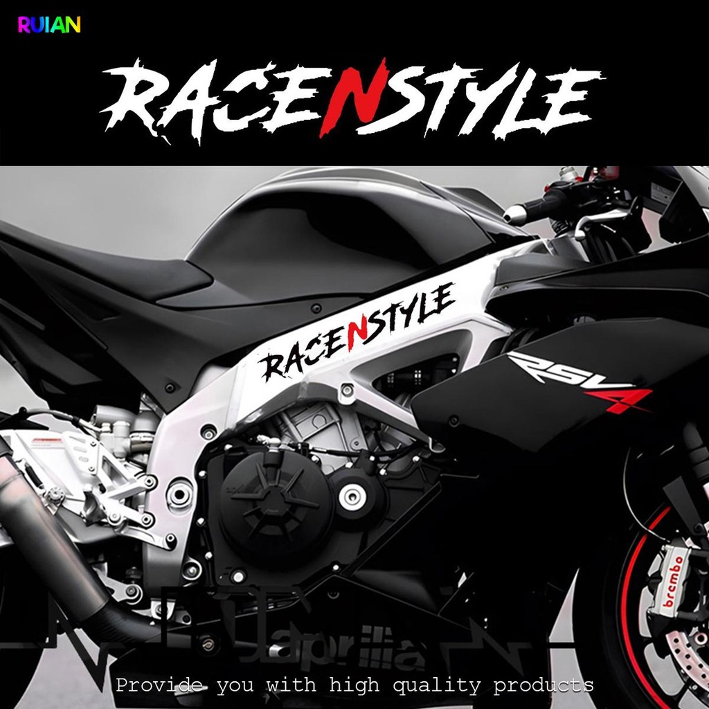 RACE N STYLE Sticker Decals Cutout Vinyl Waterproof for Motorcycle ...