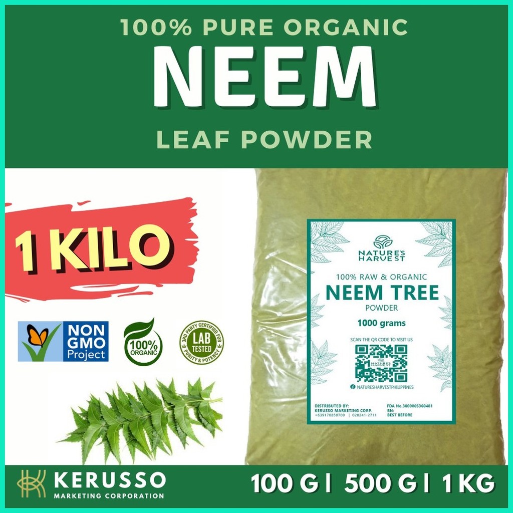 ๑ Neem Tree Powder Organic 1 Kilo, 500g, 100g | Shopee Philippines