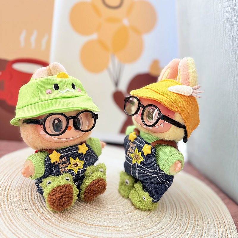 15cm 17cm Labubu Clothes Frog Elementary School Dominator Set For ...