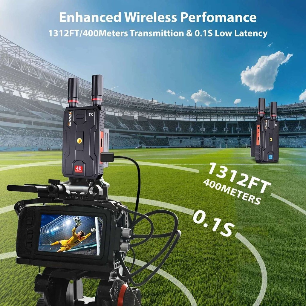 400m 4K Wireless Video Transmitter and Receiver Multi Screen Splitter ...