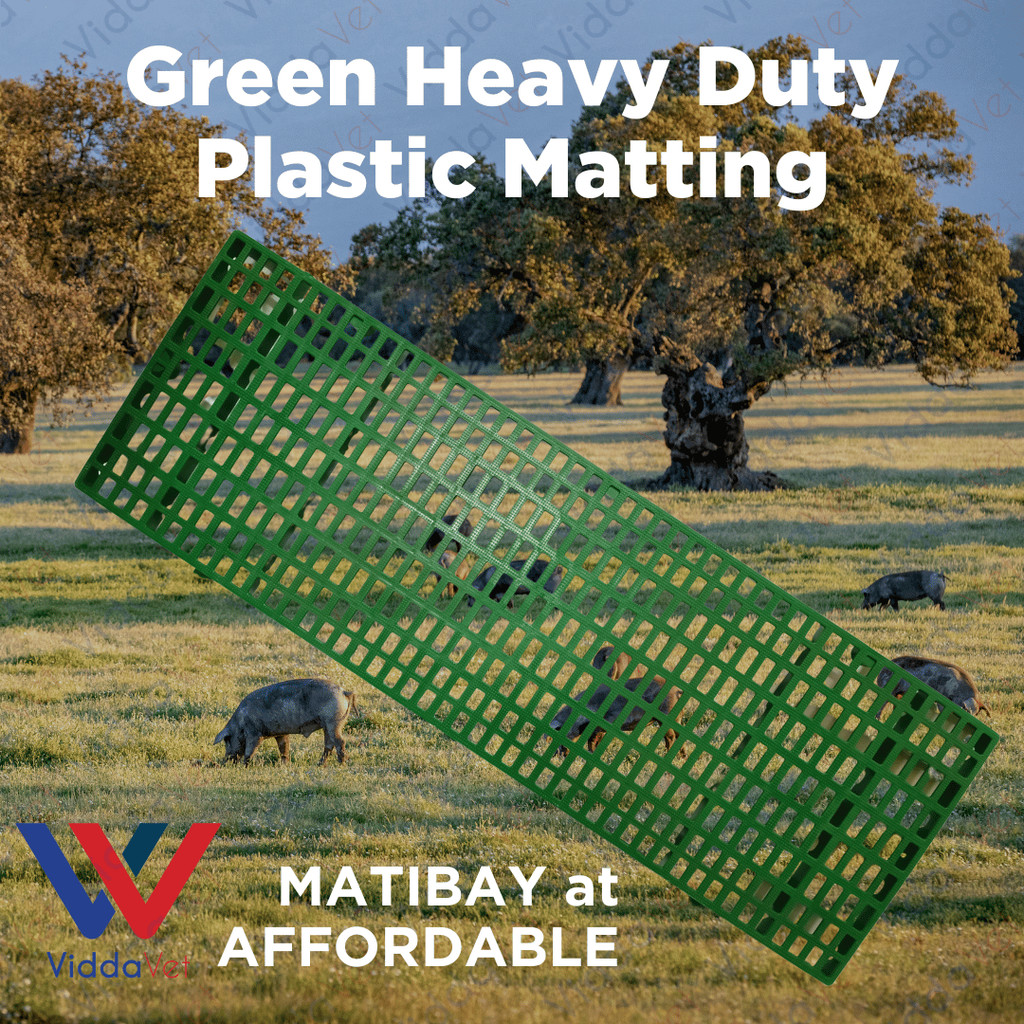 GREEN 1x3 ft. Dog Pig Plastic Matting Heavy Duty High Density Flexible ...