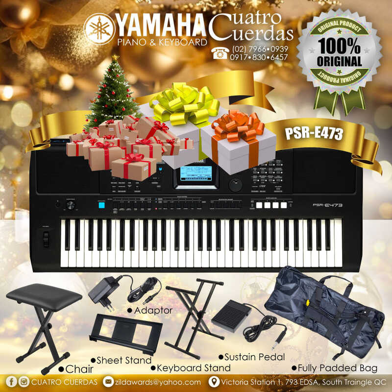 Yamaha PSR E473 61-Keys Portable Keyboard New Model | Shopee Philippines