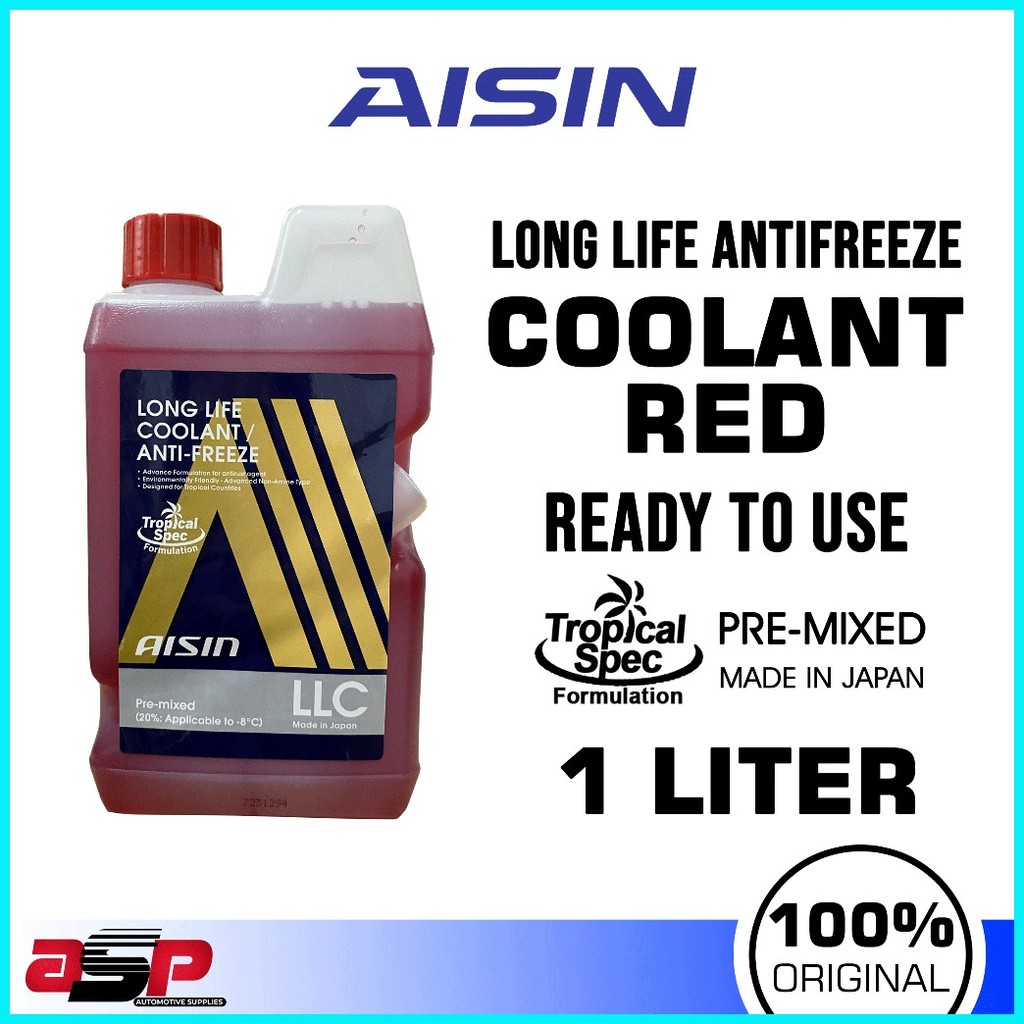AISIN Long Life Coolant Red Ready to Use 1 Liter | Shopee Philippines