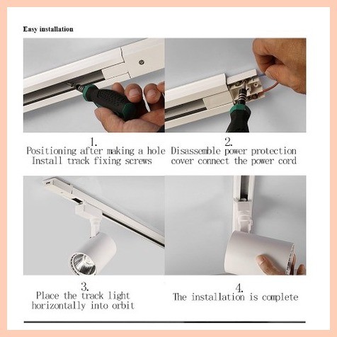 § Track Light Led Spotlight Ceiling Full Set of Cob Track Pin Light LED ...