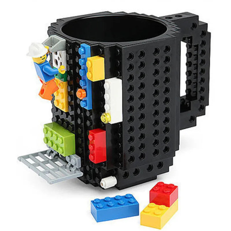 350Ml ☆ Milk Coffee Creative Build-On Brick Mug Cups Drinking Water ...