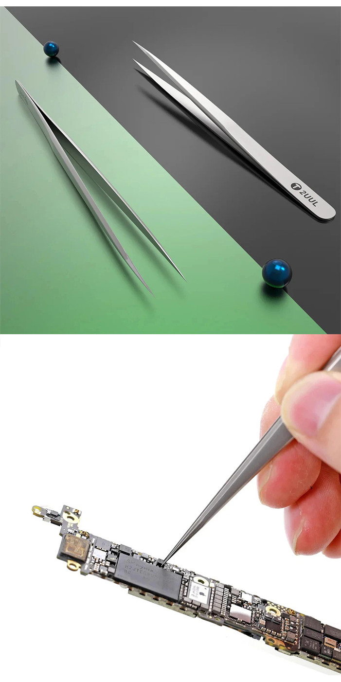 2UUL TW11 Everyday Tweezer for Phone Repair Tools IC Chip Clamping ...