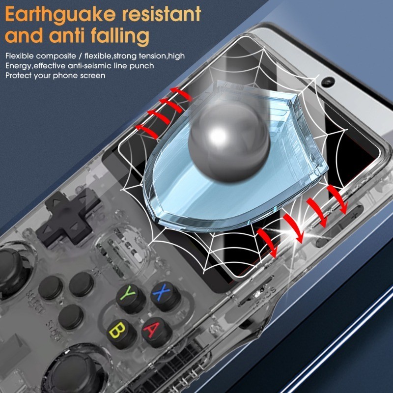 3 IN 1 Protective Set For R36S Game Console - EVA Protective Case ...