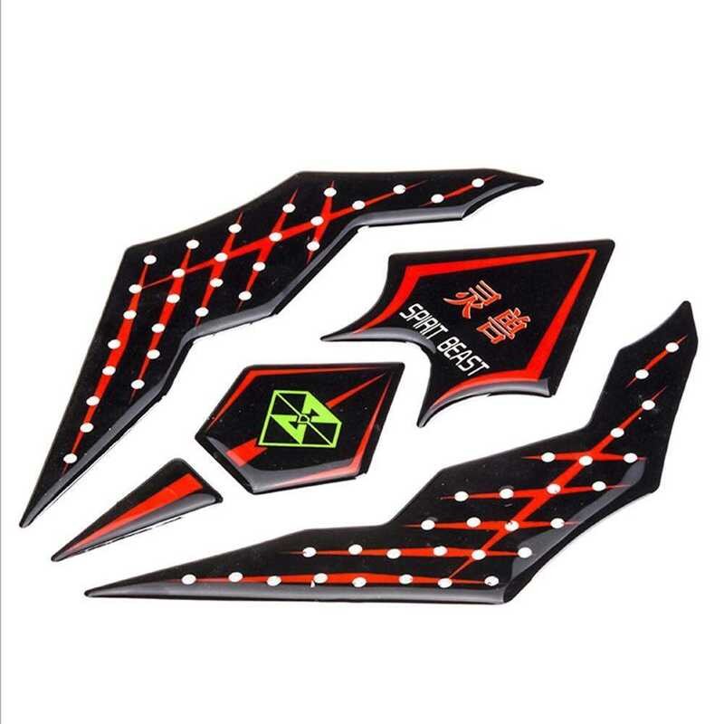 SK SPIRIT BEST Reflective 3D Motorcycle Sticker Moto Gas Fuel Tank ...