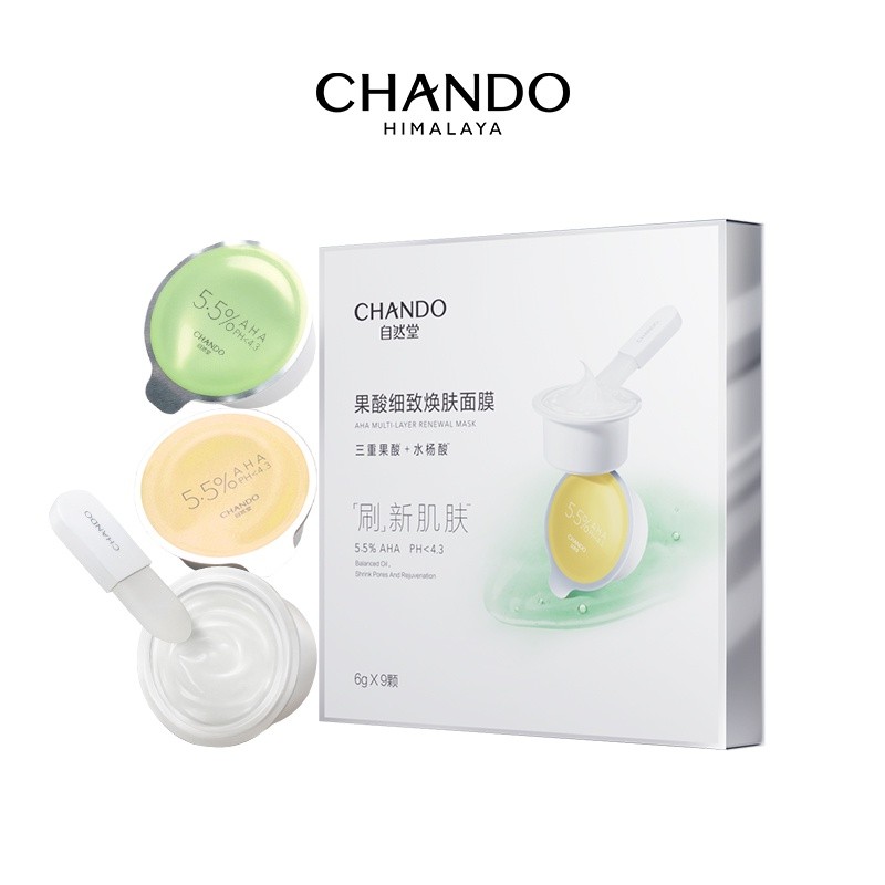 in stock CHANDO Himalaya 自然堂 AHA-BHA-PHA Exfoliating Anti Acne Facial ...