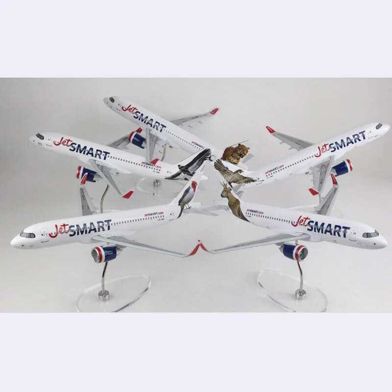 JETSMART 1:100 Scale Animal livery A320 1-100 Aircraft Simulation Alloy ...