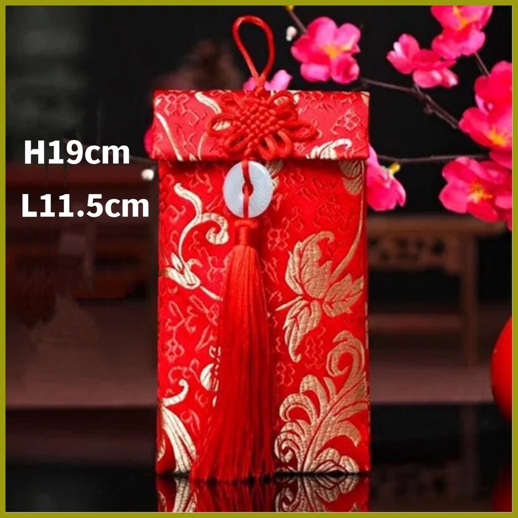 ♒ ☫ Feng shui Red pouch with lucky coin red wallet red pouch chinese ...