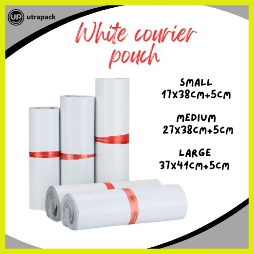WHITE COURIER POUCH j&t size courier bag parcel pouch shipping pouch ...