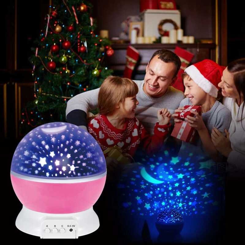 Light Night Galaxy Star Projector LED Rotating Starry Sky Projectors ...