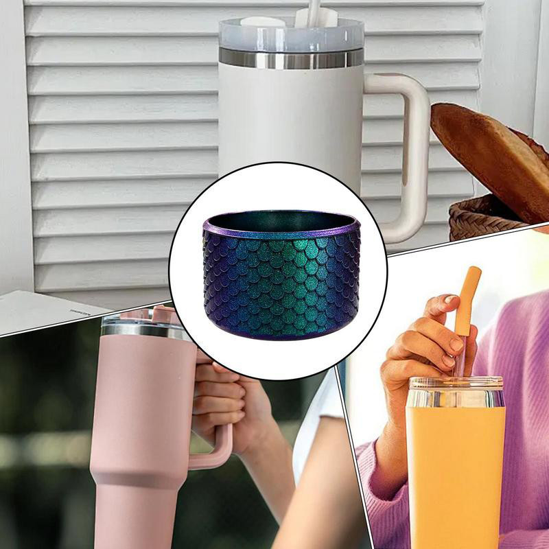 40oz/1180ml Mermaid Silicone Boot Anti-Slip Water Bottle Bottom Sleeve ...