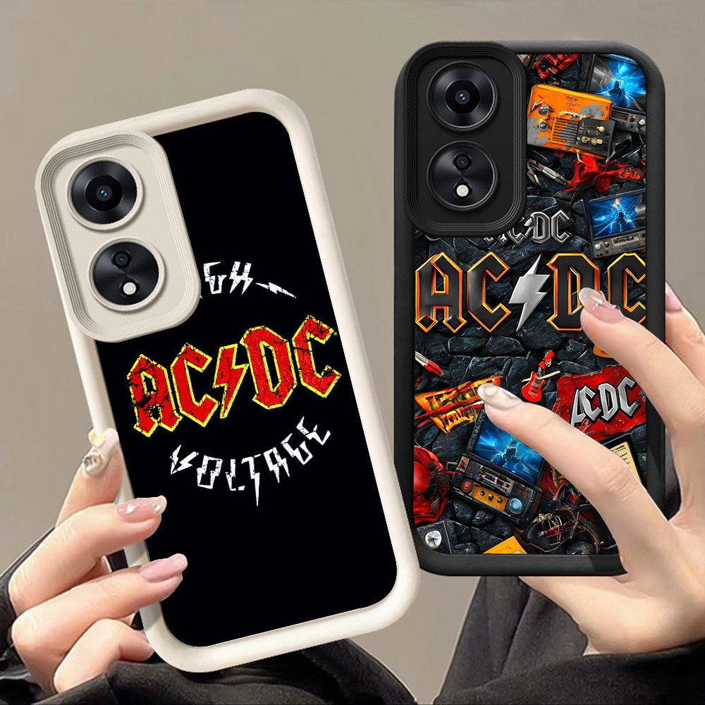 Casing For OPPO A17 A38 A17K A58 A60 A78 A18 A98 5G Q-28 ACDC Band ...