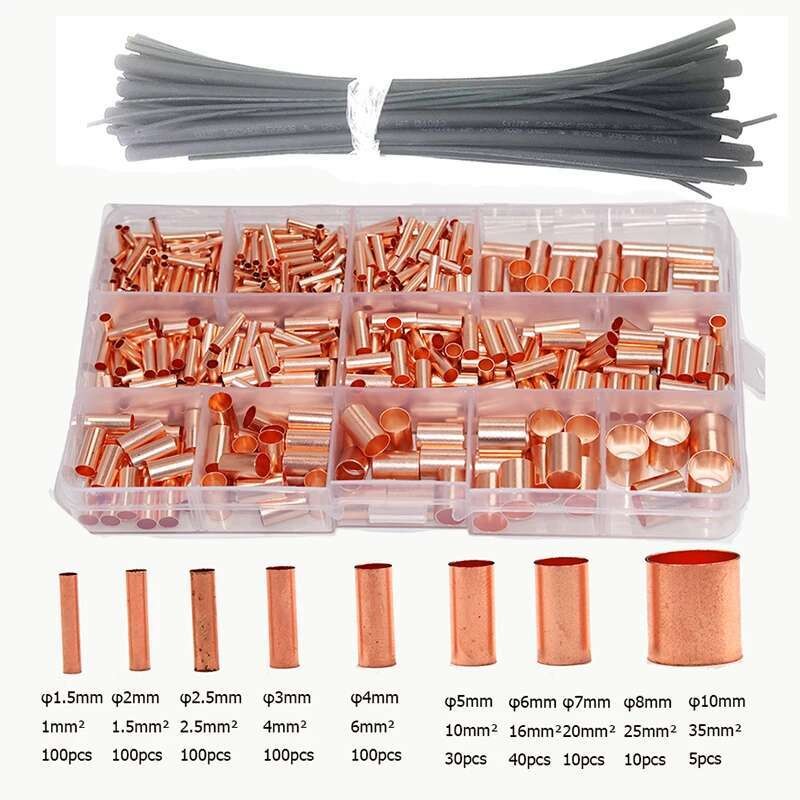 Maliit 220/1100/970pcs na Copper Connecting Pipe Tube Wire Joint ...