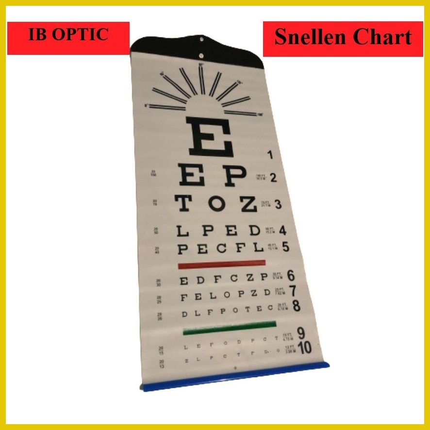 ☎ MATA Snellen Chart Alphabet Fabric Material Nearsighted Eye test Tool ...