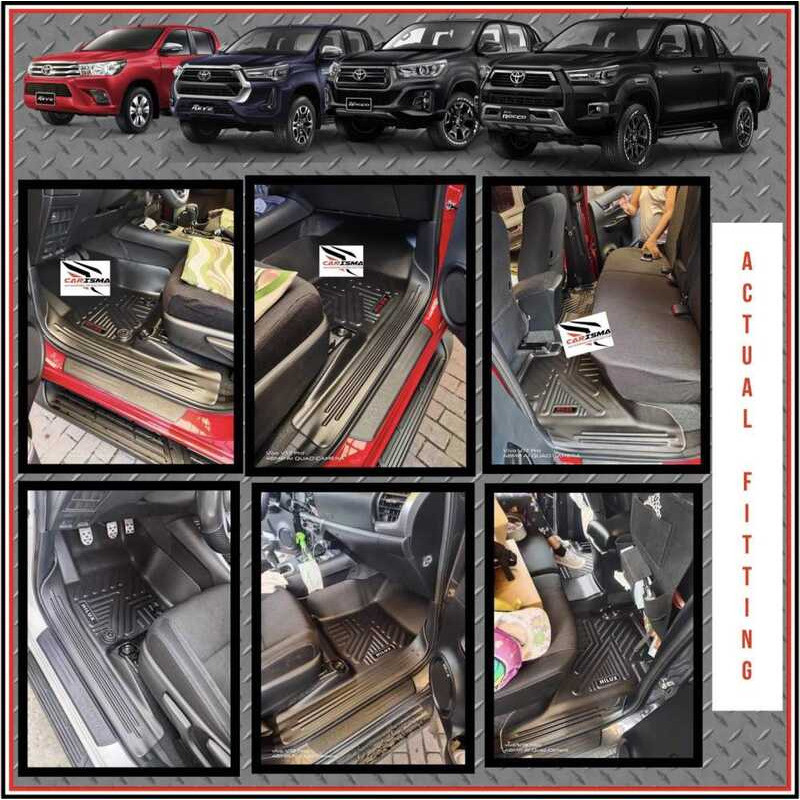 TOYOTA HILUX Revo/Conquest 5D DEEP DISH MATTING 2016-2023 (Hilux ...