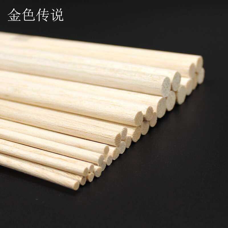 Round Rod Balsa Stick Material DIY Airplane Aviation Model Making Wood ...