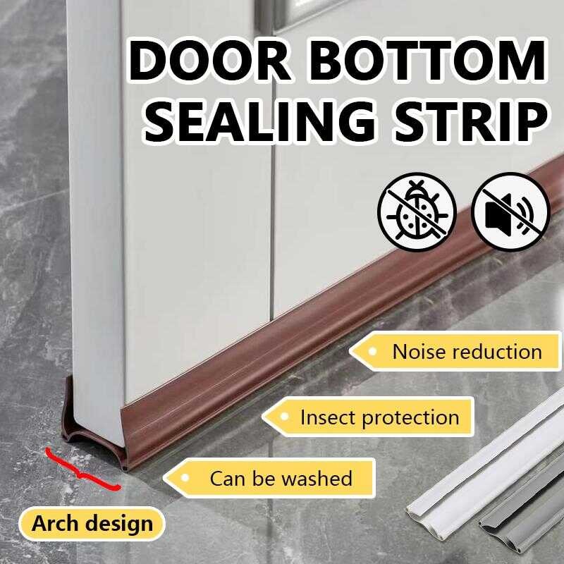 57F Rubber Seal Strip Silicone Door Draft Bottom Stopper Under Dust ...