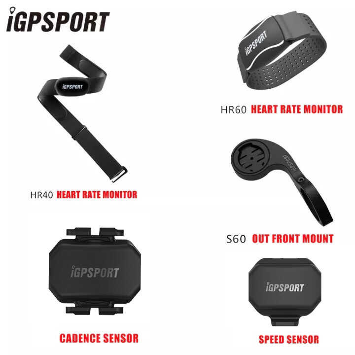 IGPSPORT Bike Computer Speedometer Speed Cadence Senor Heart Rate ...
