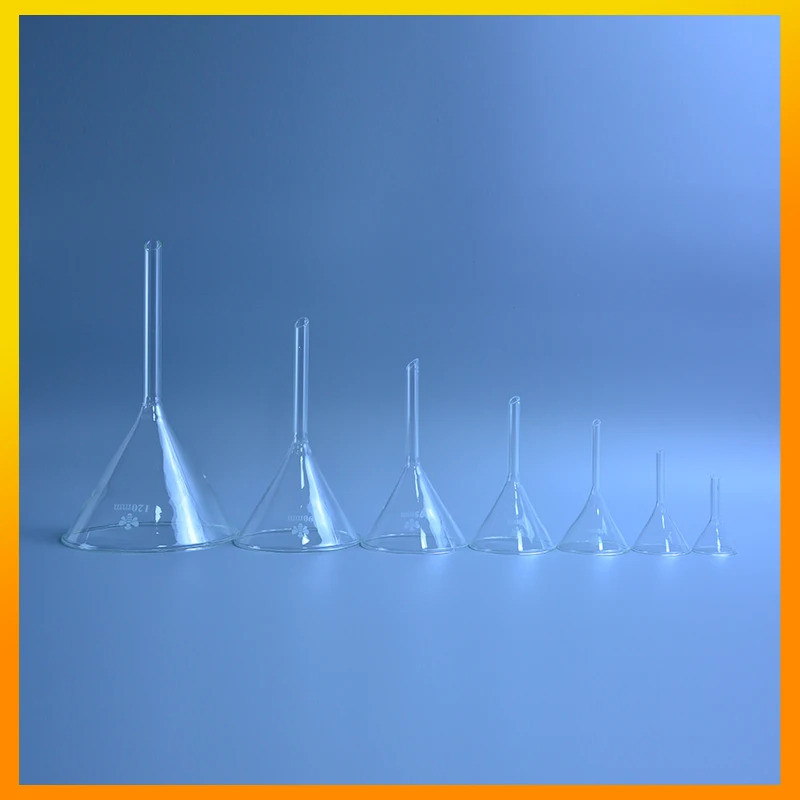 Xin Tester Transparent Glass Triangle Funnel Lab Glassware Laboraotry ...