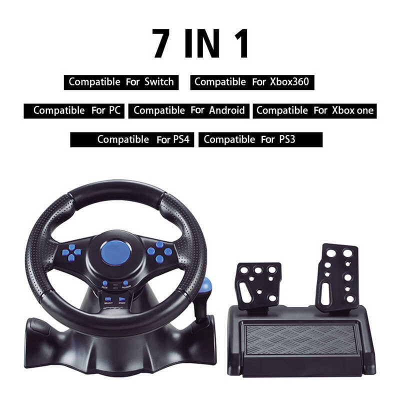 Car Computer USB Steering-Wheel Vibration Game Racing Wheel Controller ...