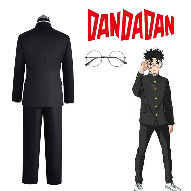 Anime Dandadan Ken Takakura Cosplay Costume Wig Okarun School Uniform ...