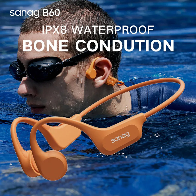 Sanag B60S pro Bone Conduction Earphone IPX8 Wireless Open headset ...