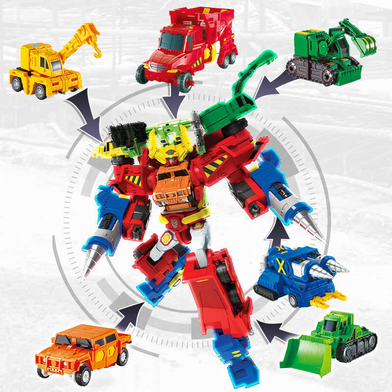 LY 6 IN 1 Hyper Builoion Hello Carbot Transformation Robot Toys Action ...