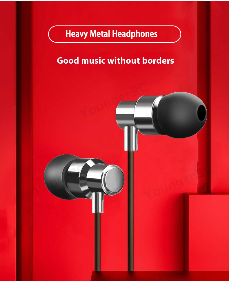 2 Meter 3.5MM Aux Wired Earphones For PC,Dual Plug In Ear Wired ...